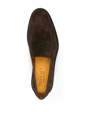 DOUCAL'S Almond-toe Suede Loafers