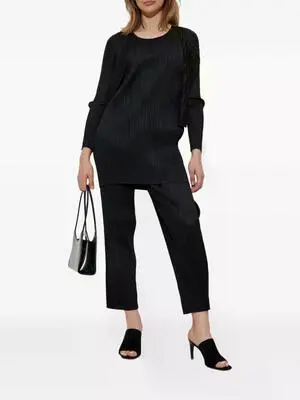 Issey Miyake Pleated Open-front Cardigan