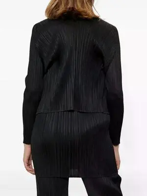 Issey Miyake Pleated Open-front Cardigan