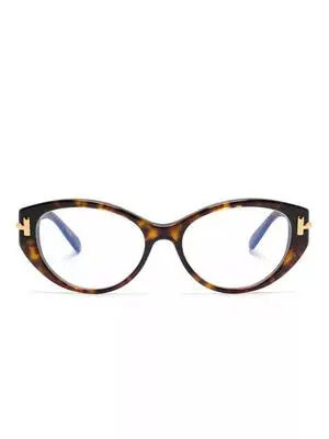 TOM FORD Round-frame Glasses - Brown