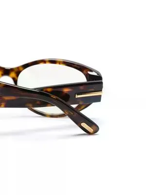 TOM FORD Round-frame Glasses - Brown