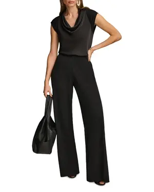 Donna Karan New York Flat Front Wide Leg Pants