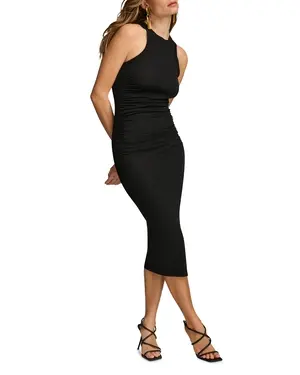 Donna Karan New York Ruched Side Midi Dress
