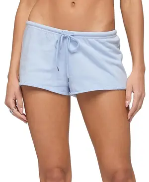 EDIKTED French Terry Shorts - Light-blue