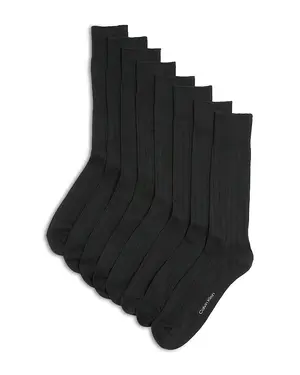 Calvin Klein Pack Of 4 Crew Socks - Black