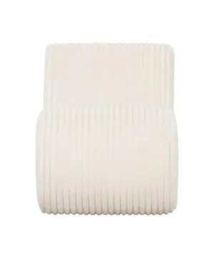 TOV FURNITURE Senna Oversized Corduroy Accent Chair - Cream