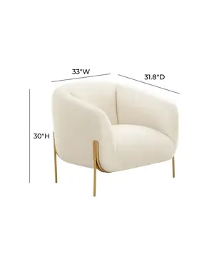 TOV FURNITURE Kandra Accent Chair - Beige