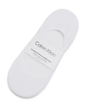 Calvin Klein Sock Liners Pack - White