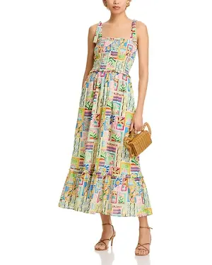 Aqua Printed Day Dresses