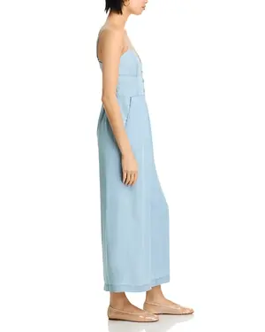Aqua Chambray Jumpsuit