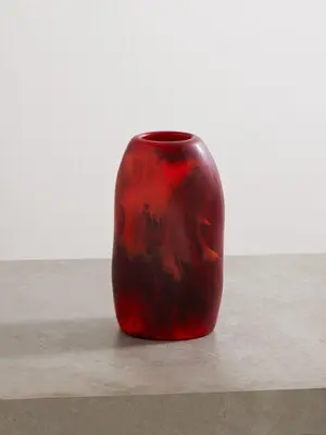 Dinosaur Designs Pebble Medium Resin Vase - Red