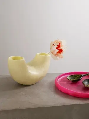 Dinosaur Designs Horn Large Resin Vase
