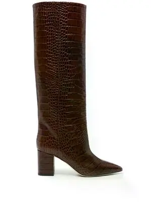 Paris Texas Anja 70mm Crocodile-effect Boots