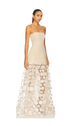 BRONX BANCO Harper Strapless Gown
