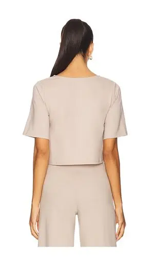 RIPLEY RADER Ponte Knit Short Sleeve Top