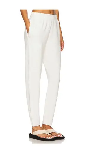 Varley Slim Zip Hem Pant 29.5 - Ivory Marl