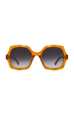 Chloé Square Frame Sunglasses - Orange