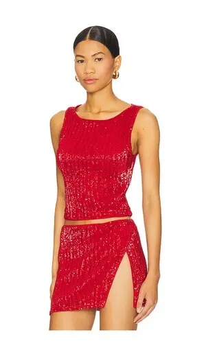 LOVERS AND FRIENDS Selma Top - Red