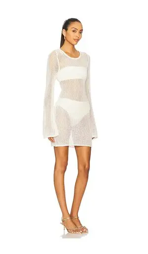 L*Space Cleo Crochet Knit Mini Dress