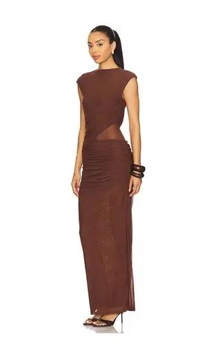 SNDYS. X Revolve Lorelai Maxi Dress - Chocolate