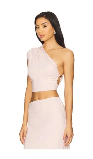 SNDYS. X Revolve One-shoulder Cropped Top With Cut-out Detail