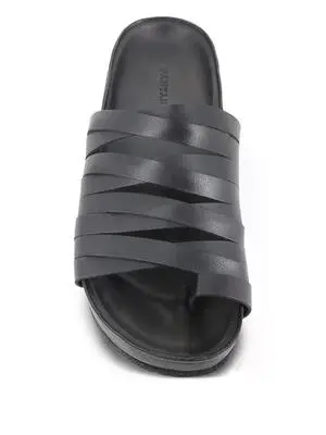 PANTANETTI Strappy Open-toe Sandals - Black