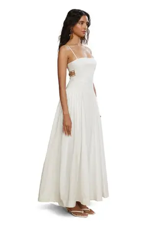 AMUR Aliza Midi Poplin Dress