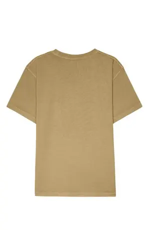 DALIX Lil Coffee Heavy Weight Cotton Tee - Khaki
