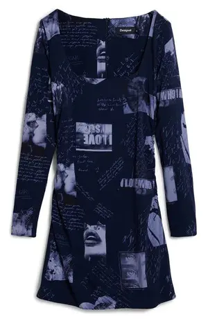 Desigual Long Sleeve Minidress