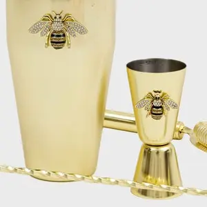 JOANNA BUCHANAN Stripey Bee Cocktail Shaker Set