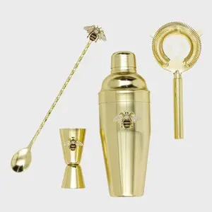 JOANNA BUCHANAN Stripey Bee Cocktail Shaker Set