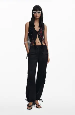 Desigual Cargo Pants - Black