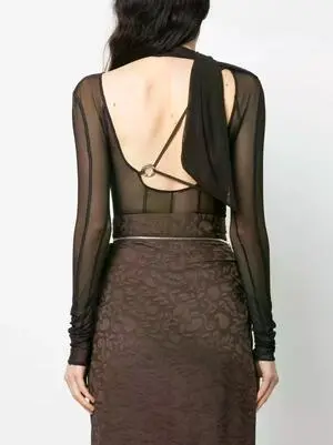 Jacquemus Le Body Abanaba Semi-sheer Bodysuit
