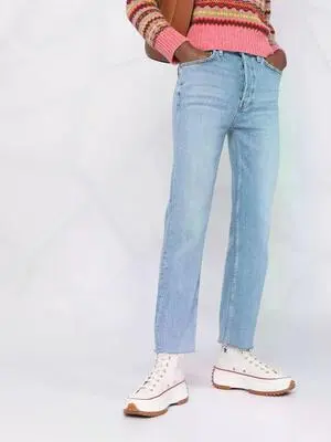 RE/DONE Mid-rise Straight Leg Jeans
