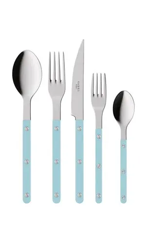 SABRE Bistrot Solid Five-piece Silverware Set - Blue