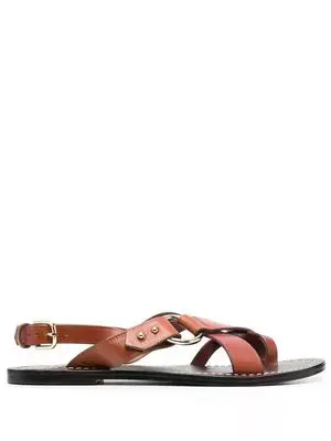 Soeur Florence Flat Sandals - Brown