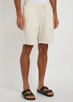 Universal Works Simple Linen-blend Shorts