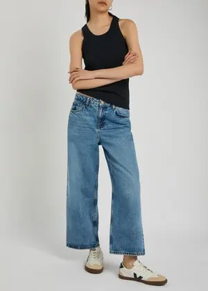 Vince Ribbed Cotton-blend Tank