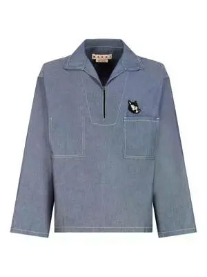 Marni Polo-collar Chambray Shirt