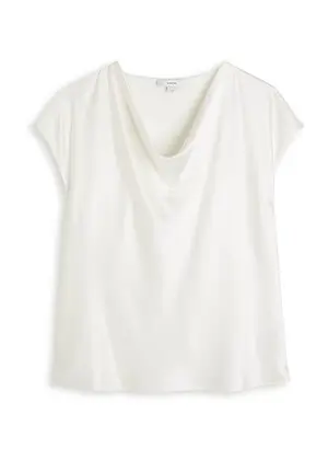 White Silk Tops
