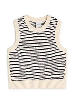 Varley Knowles Textured Knit Vest - Cream