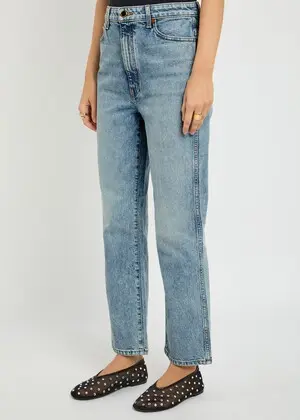 Khaite Abigail Straight-leg Jeans - Denim