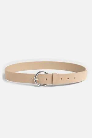 7 For All Mankind Timeless Italian Suede Belt - Natural