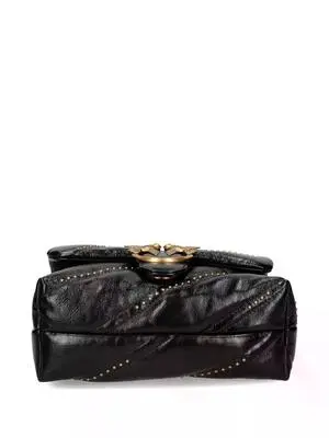 Pinko Studded Leather Shoulder Bag