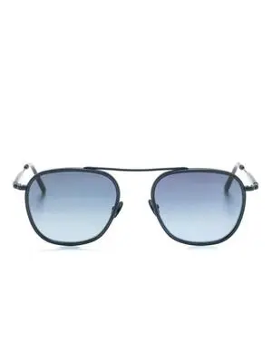 MOSCOT Fanagle Pilot-frame Sunglasses - Blue