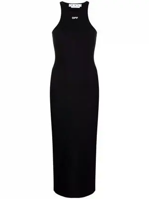 Off-White Off-stamp Ribbed Dress