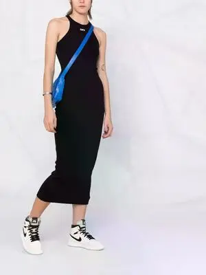 Off-White Off-stamp Ribbed Dress