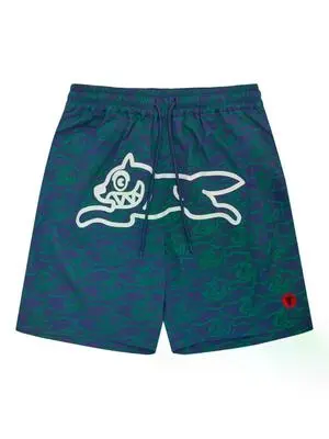 ICECREAM Graphic-print Swim Shorts - Blue