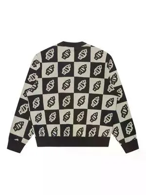 ICECREAM Leaf-motif Knitted Cardigan