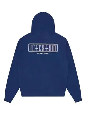 ICECREAM Graphic-print Hoodie - Blue
